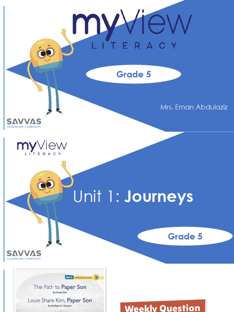Grade 5 Unit 1: Journeys Overview | PDF | Memory | Sentence (Linguistics)