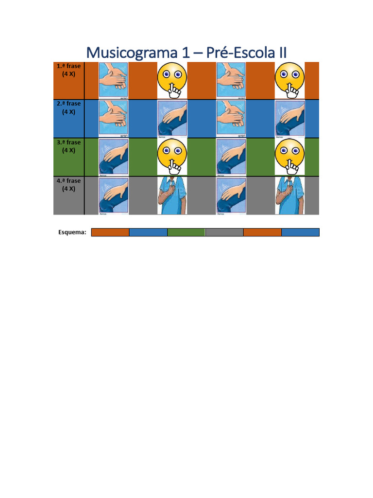 Musicograma 1 - Pré-Escolar II | PDF