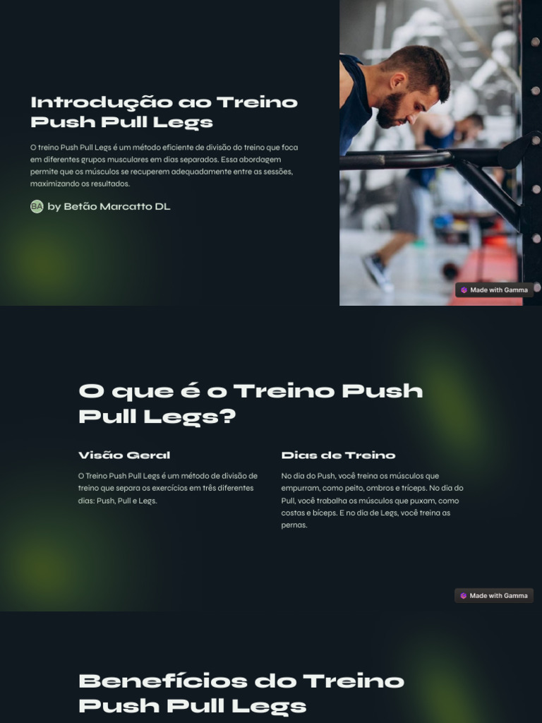Guia do Treino Push Pull Legs | PDF | Músculo