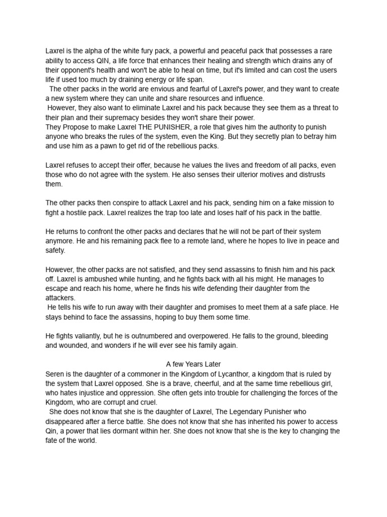 Seren's Legacy- The Daughter of the Punisher | PDF