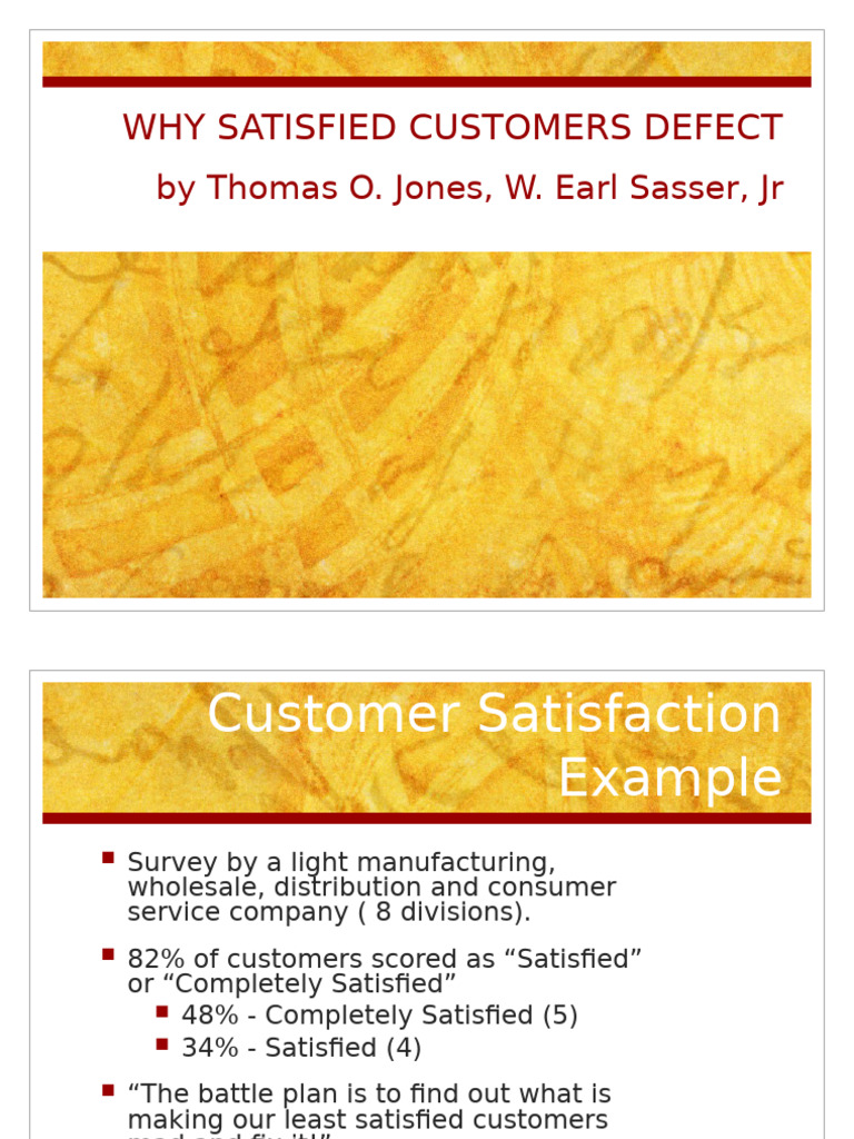 Understanding Customer Defection Factors | PDF | Customer Satisfaction ...