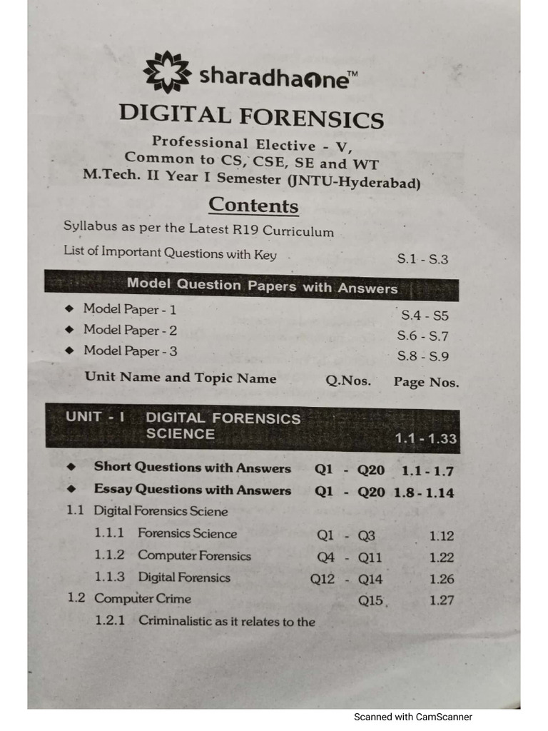 Digital Forensics Notes | PDF