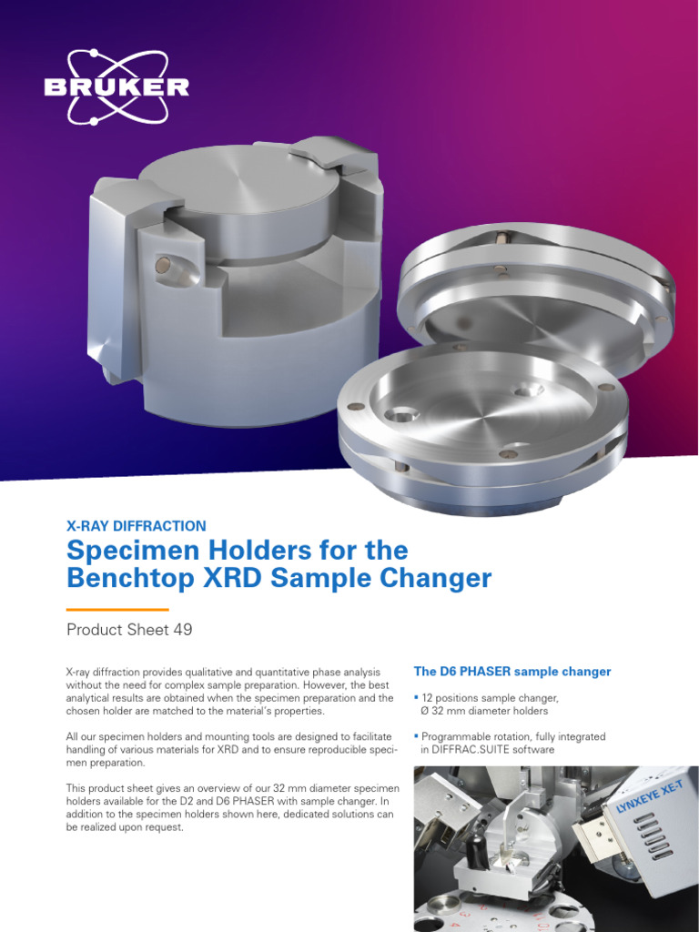 XRD Sample Holders Overview | PDF | X Ray Crystallography | Techniques