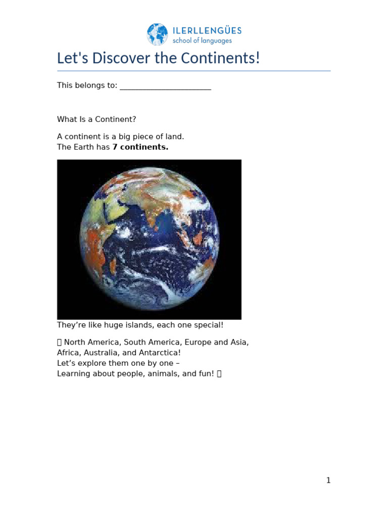 Exploring the Seven Continents | PDF | Zoology