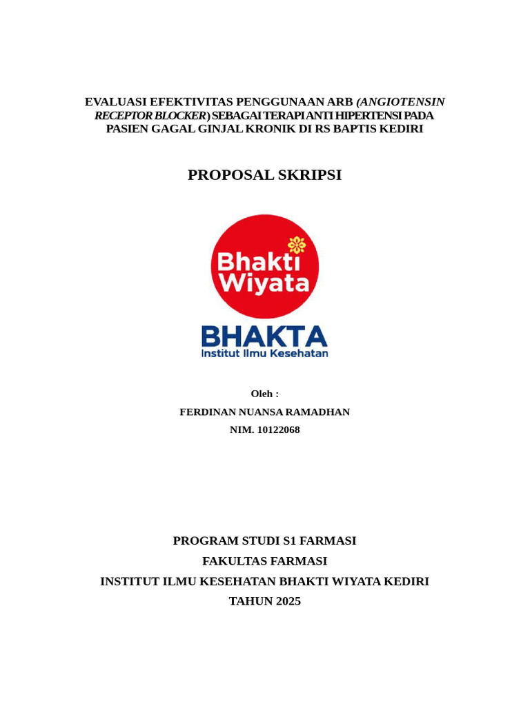Efektivitas ARB untuk Hipertensi PGK | PDF