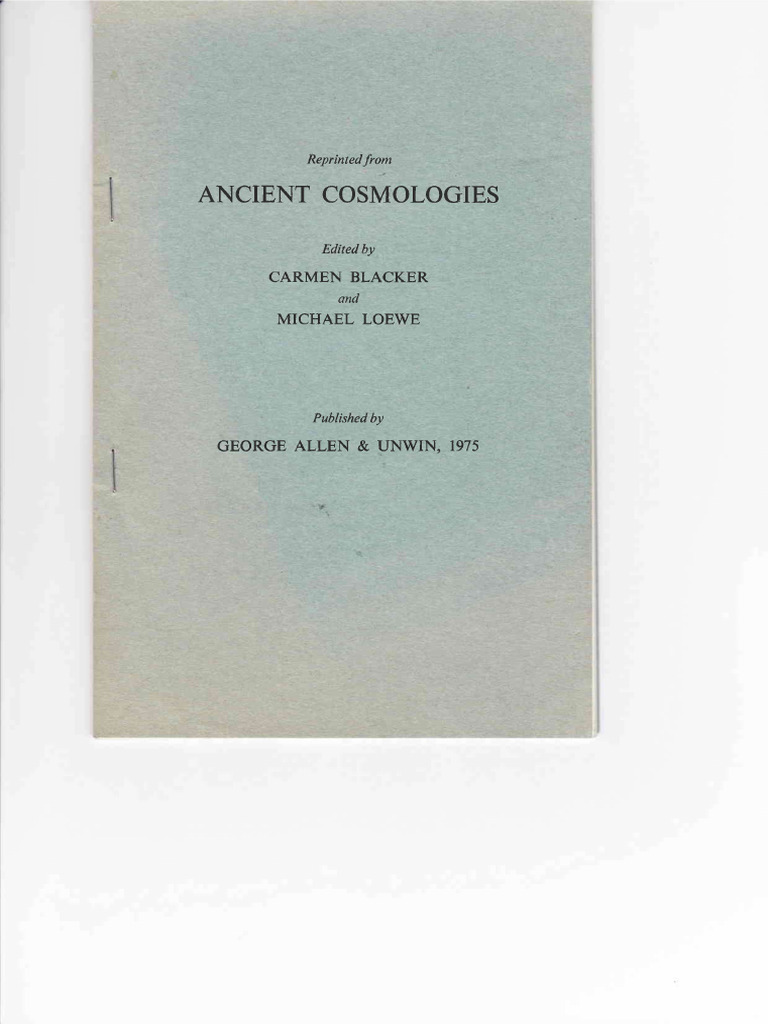 1975 Ancient Indian Cosmology in Ancient Cosmologies Edited by Carmen ...
