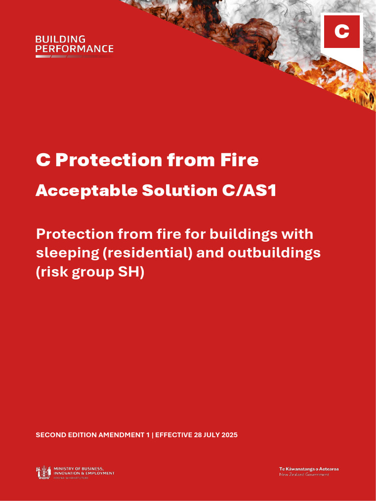 Fire Protection Acceptable Solution C/AS1 | PDF | Building Code ...