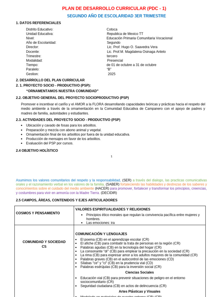 PDC 2° (3er TRIMESTRE) | PDF | Aprendizaje | Multiplicación