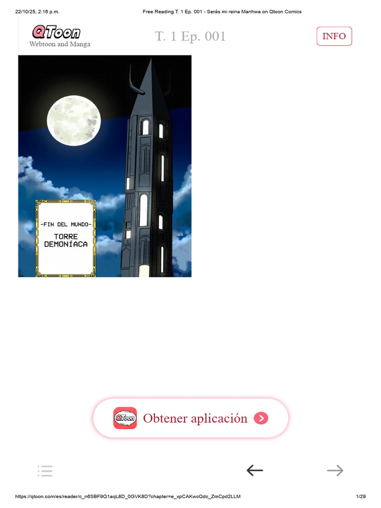 Free Reading T. 1 Ep. 001 - Serás Mi Reina Manhwa On Qtoon Comics | PDF | South Korea | World ...