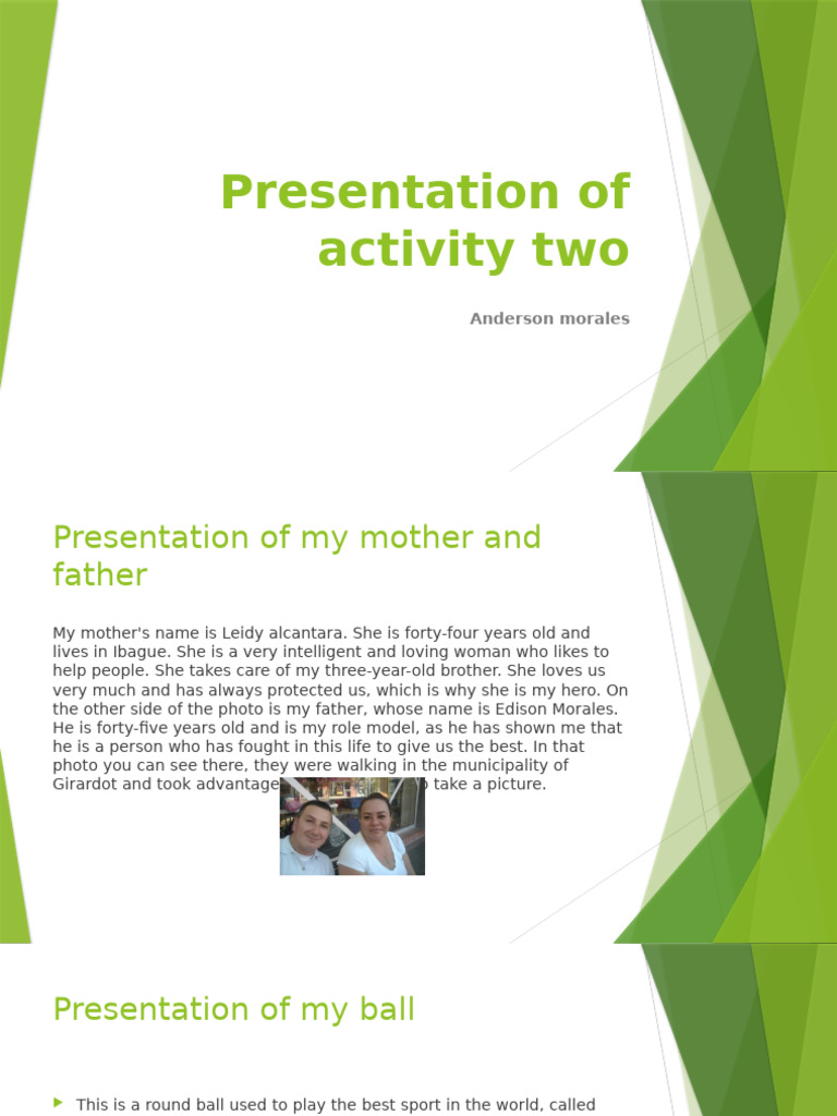 Presentation of Activity Two - Anderson Morales | PDF