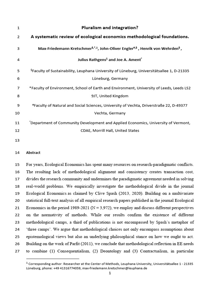 SSRN 4744770 | PDF | Reality | Methodology