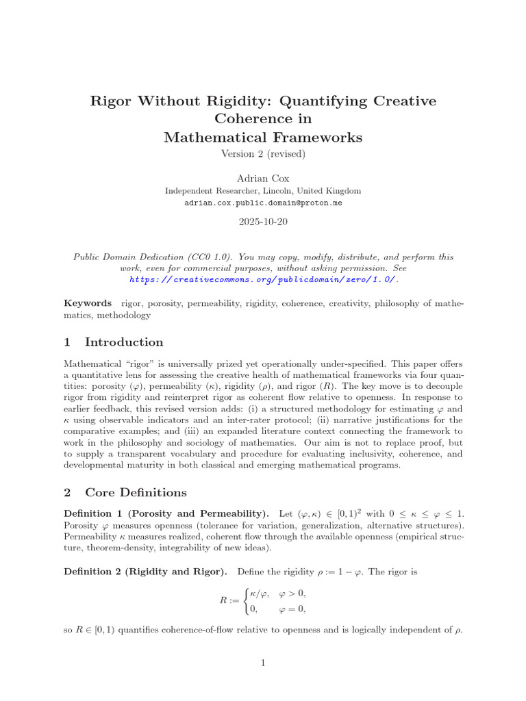 Quantifying Creativity in Mathematics | PDF | Mathematical Proof ...