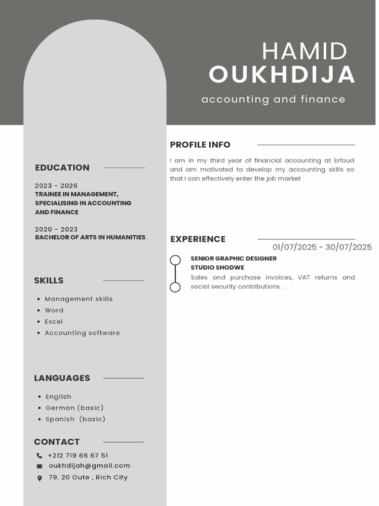Professional Modern CV Resume | PDF