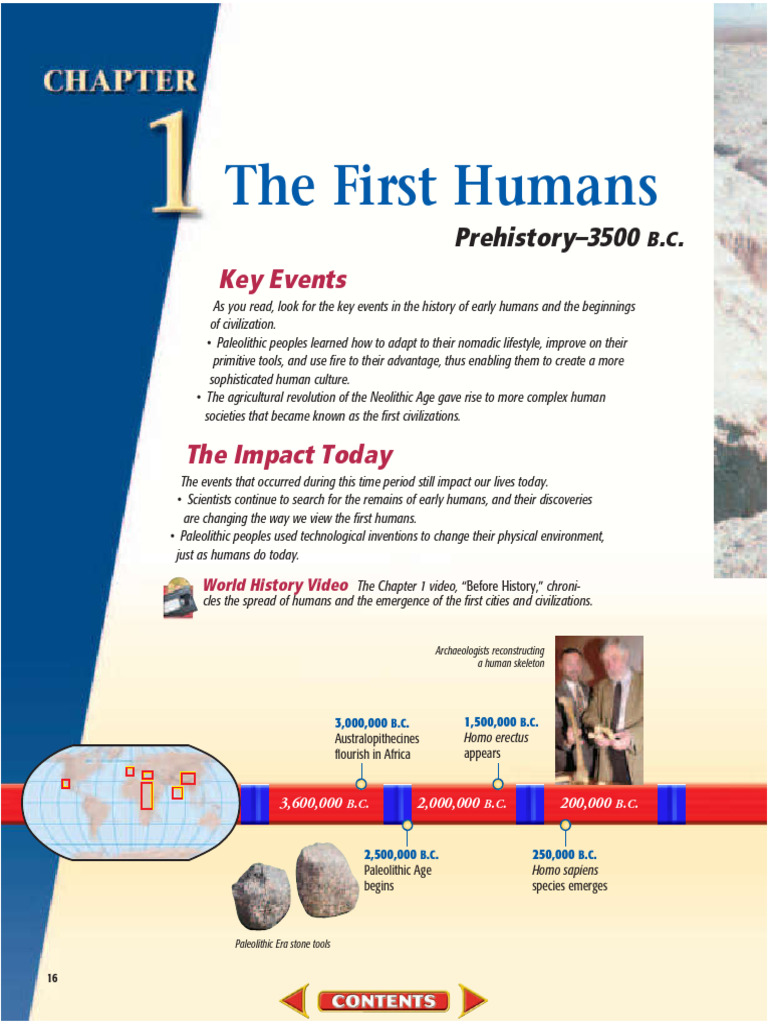 Early Humans: Prehistory to Civilizations | PDF | Paleolithic | Homo