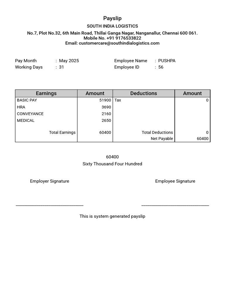 May Payslip | PDF