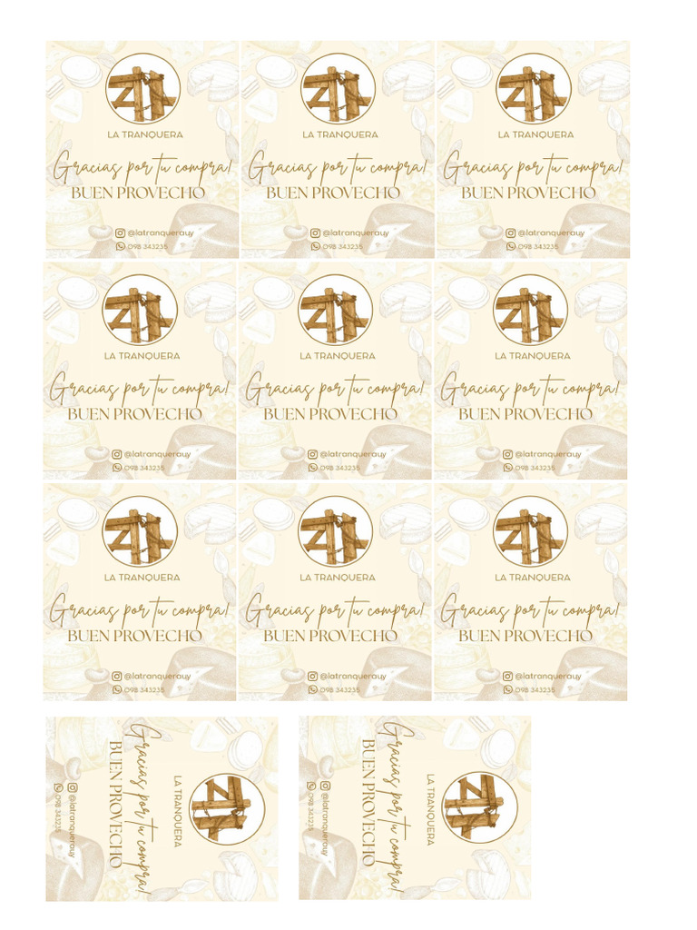 Quesos Lourdes 098 34 32 35 Adhesivo | PDF