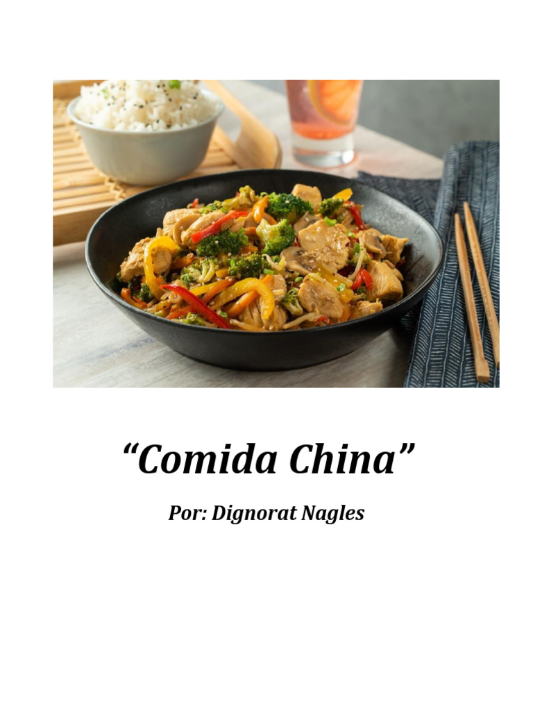 Comida China | PDF | Panes | Alimentos