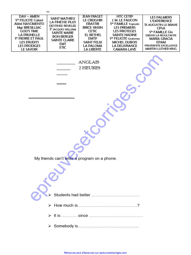 Epreuve DT Blanc 2024 Imi Anglais | PDF | Java (Programming Language) | Scripting Language