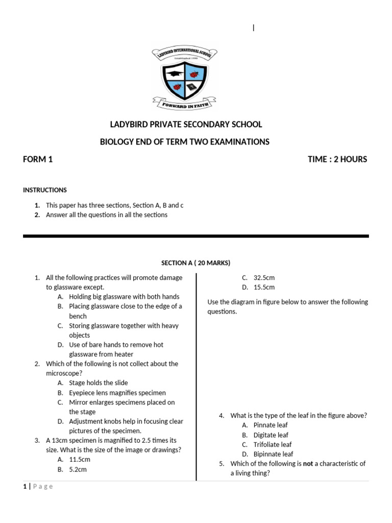 Biology Form 1 | PDF | Foods | Digestion