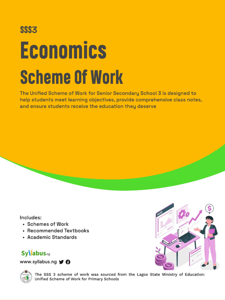 SSS3 Economics Scheme of Work | PDF | Economics | Balance Of Payments