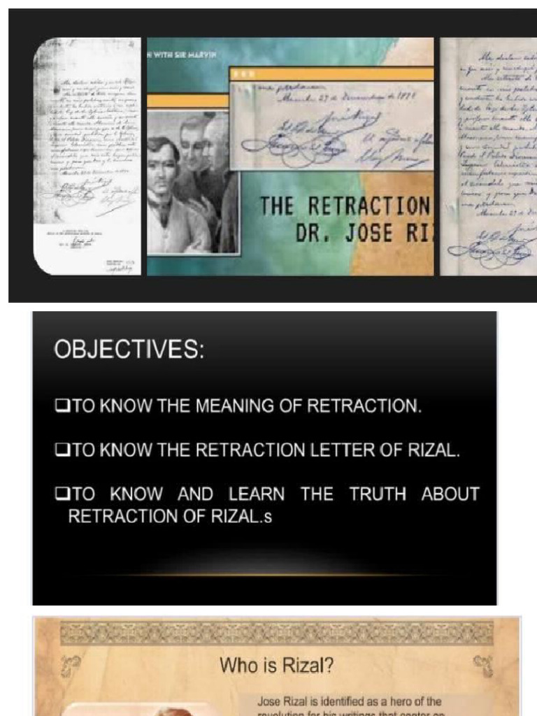 Retraction of Rizal | PDF