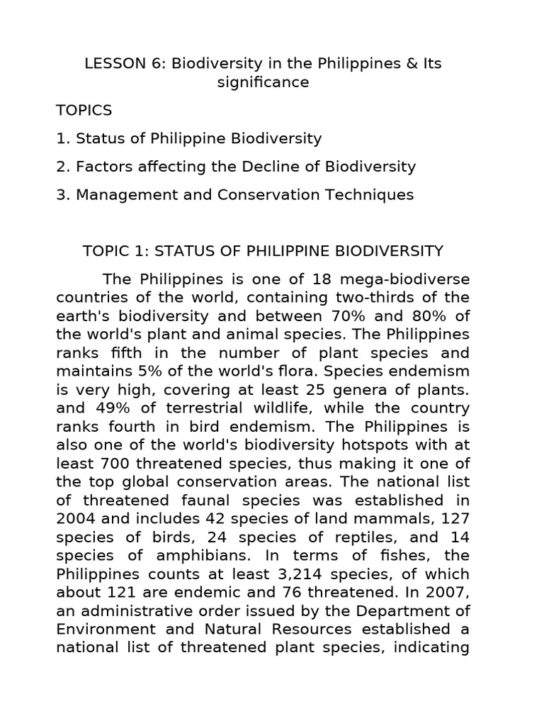 Inbound 6472520647384205083 | PDF | Conservation Biology | Biodiversity