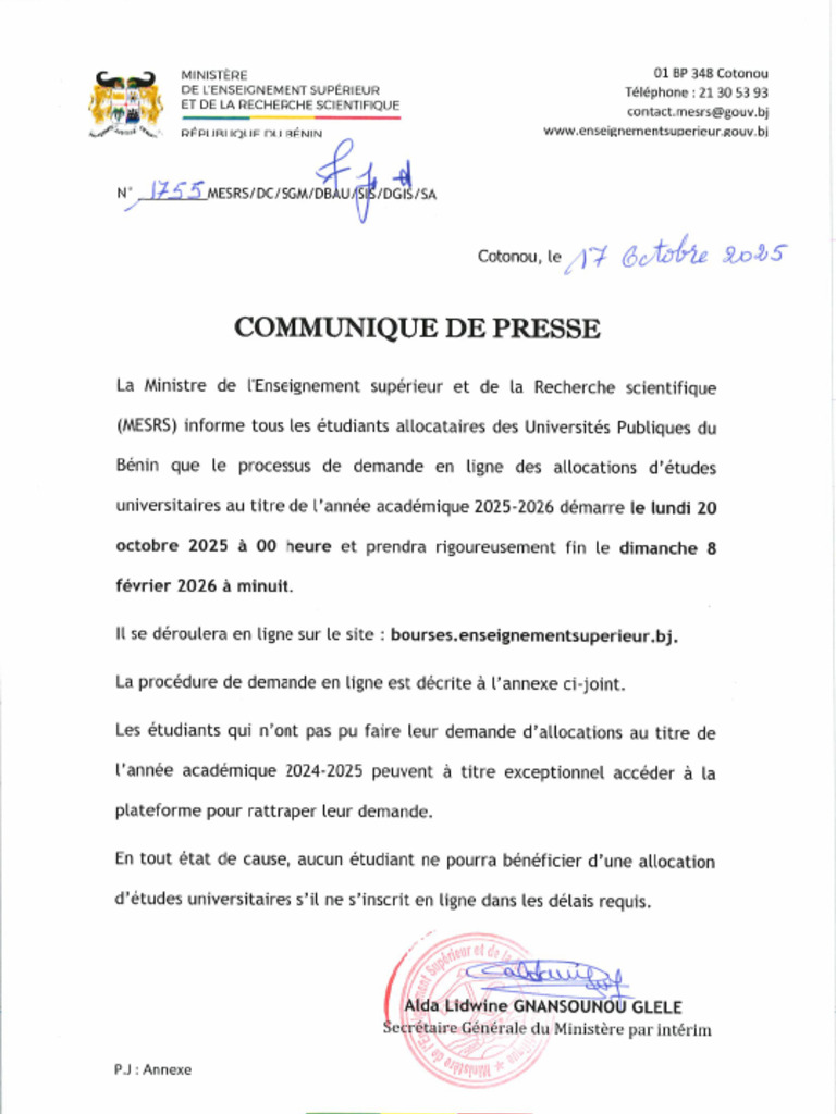 1755 Demande D'allocation 2025 | PDF