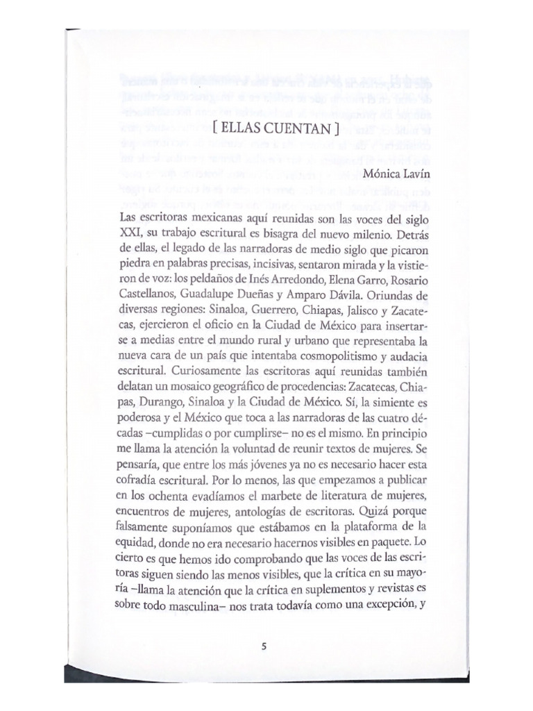 "Ellas Cuentan" Mónica Lavín | PDF