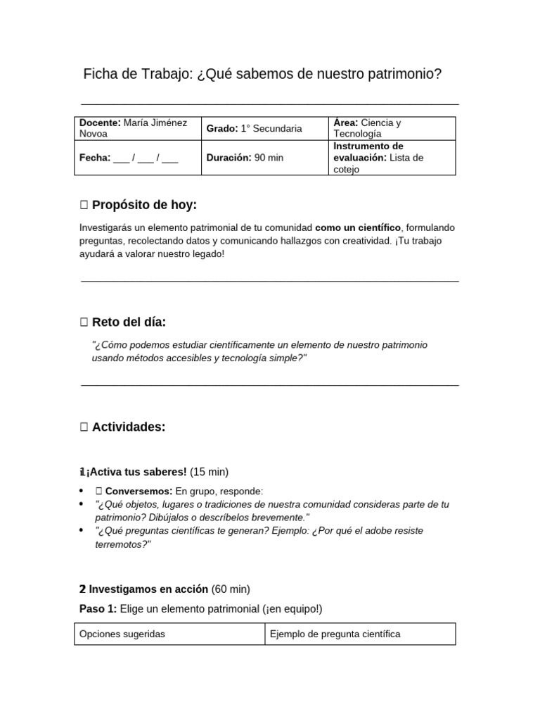 2 Ficha de Trabajo | PDF