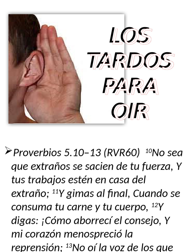 Los Tardos para Oír... VOZ... | PDF | Contenido del Nuevo Testamento ...