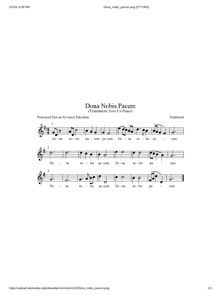Dona Nobis Pacem | PDF