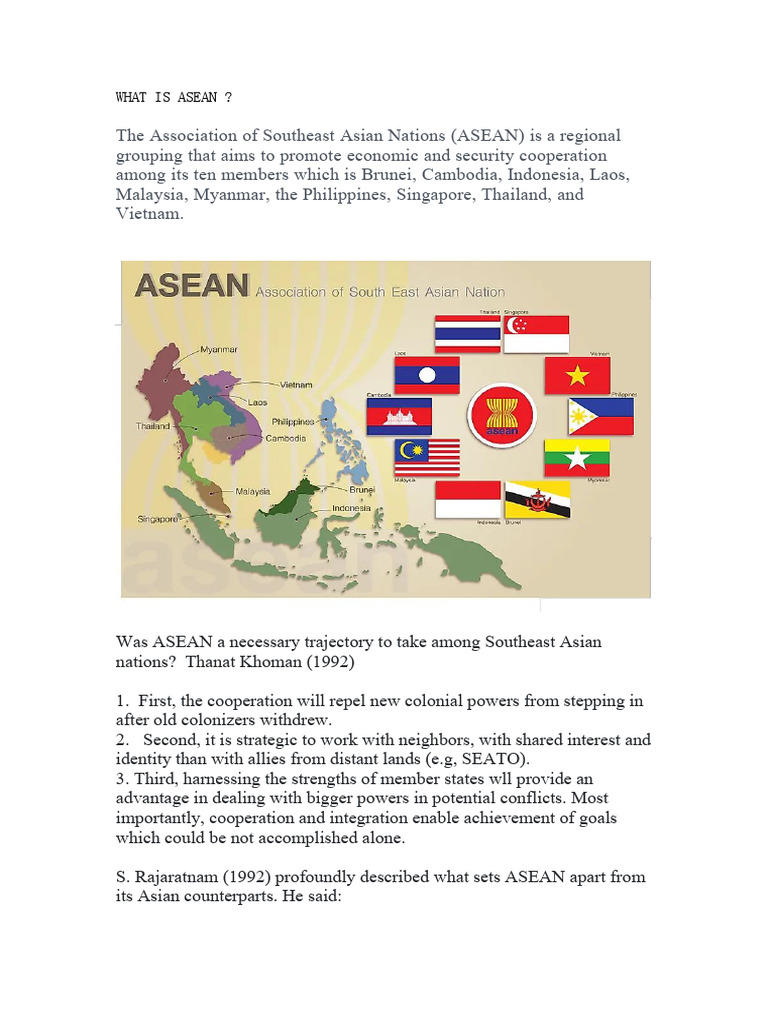 What Is Asean | PDF