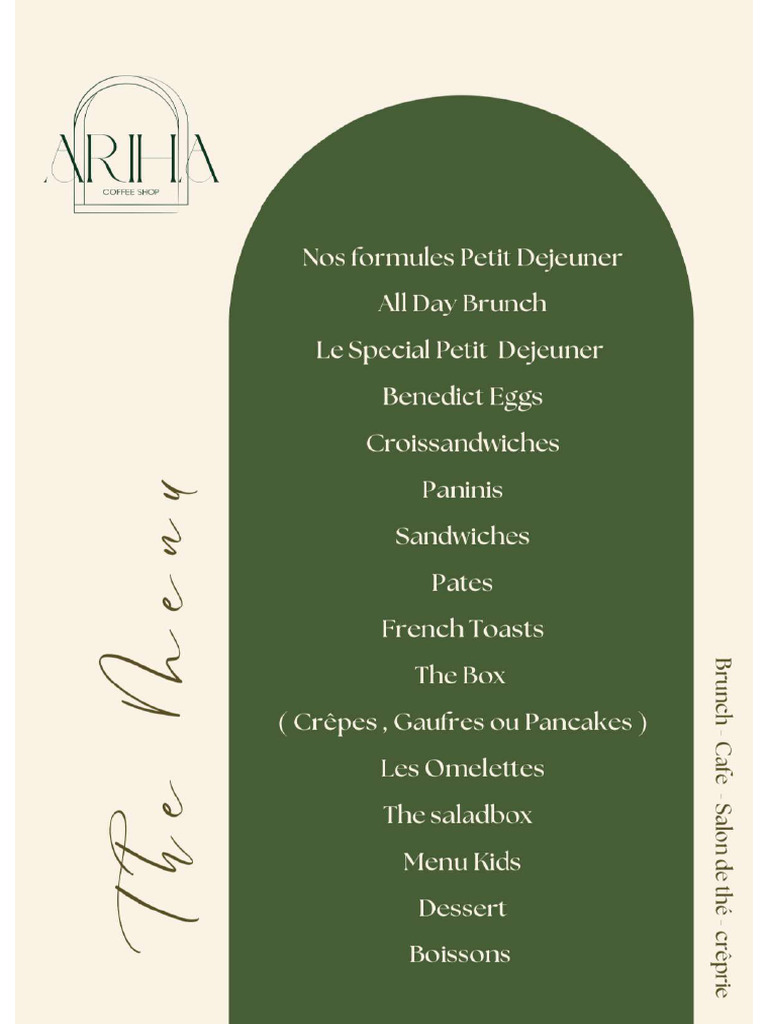 Menu Ariha PDF | PDF