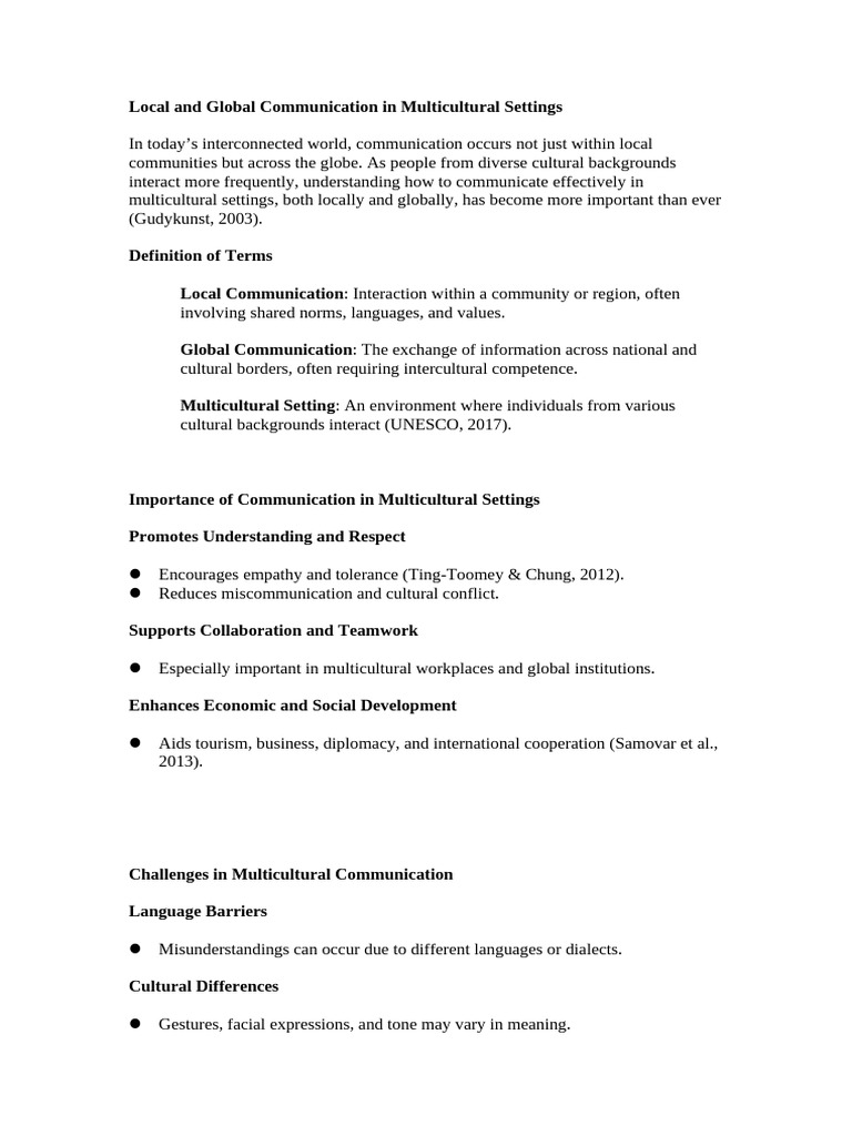 Multicultural Communication Strategies | PDF | Cross Cultural ...