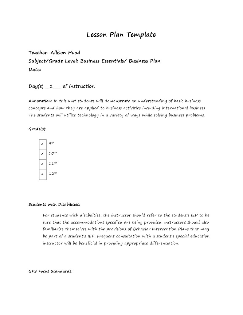 Daily Lesson Plan Folder 7 | Educational Assessment | Pedagogy