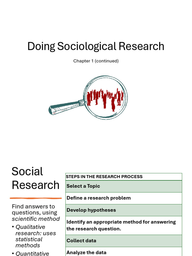 Steps in Sociological Research Process | PDF | Statistics | Survey ...