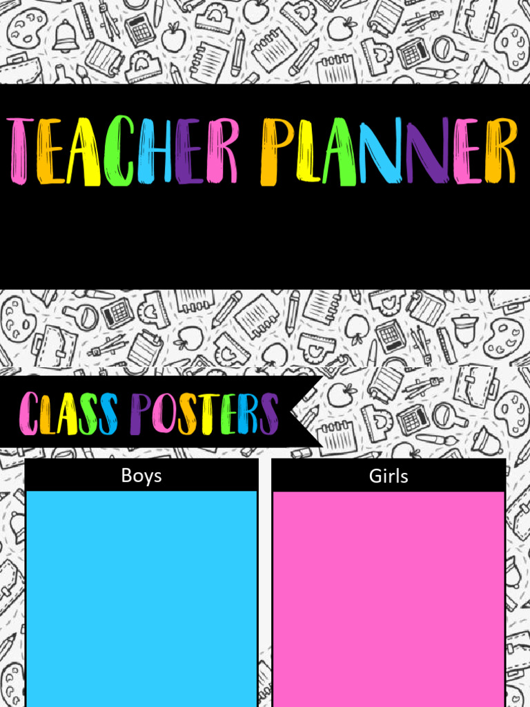 Comprehensive Teacher Planner Template | PDF