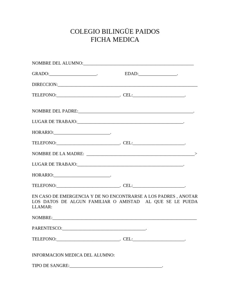 Carta Medica | PDF | Ciencias de la Salud | Enfermedades y trastornos ...