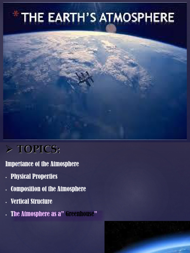 03 Earths Atmosphere | PDF | Atmosphere Of Earth | Atmosphere