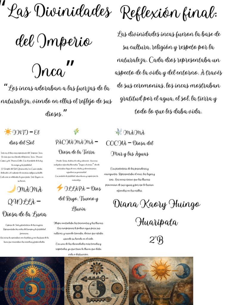 Divinidades del Imperio Inca: Creencias y Culto | PDF | Imperio Inca