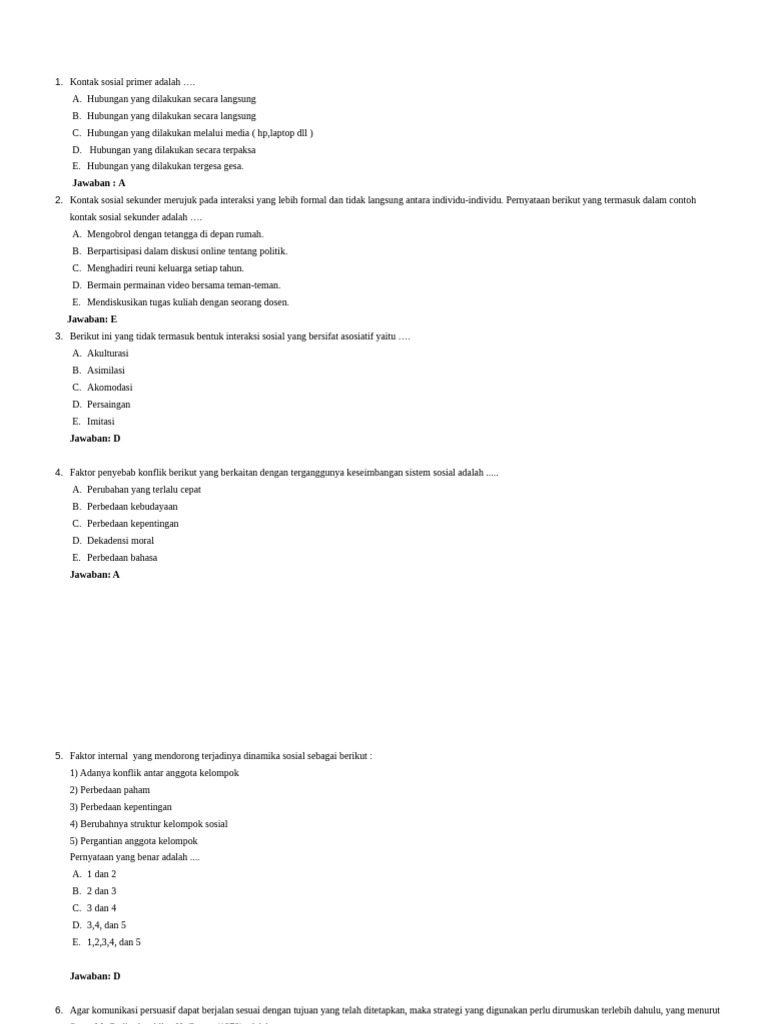 Soal Latihan B.ely | PDF