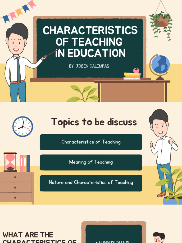 Five Key Characteristics of Teaching | PDF | Learning | Creativity