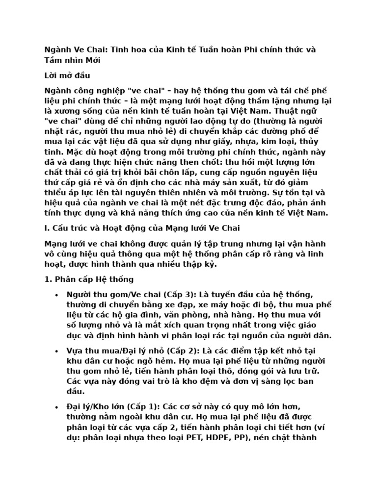 3 - Ngành Ve Chai | PDF