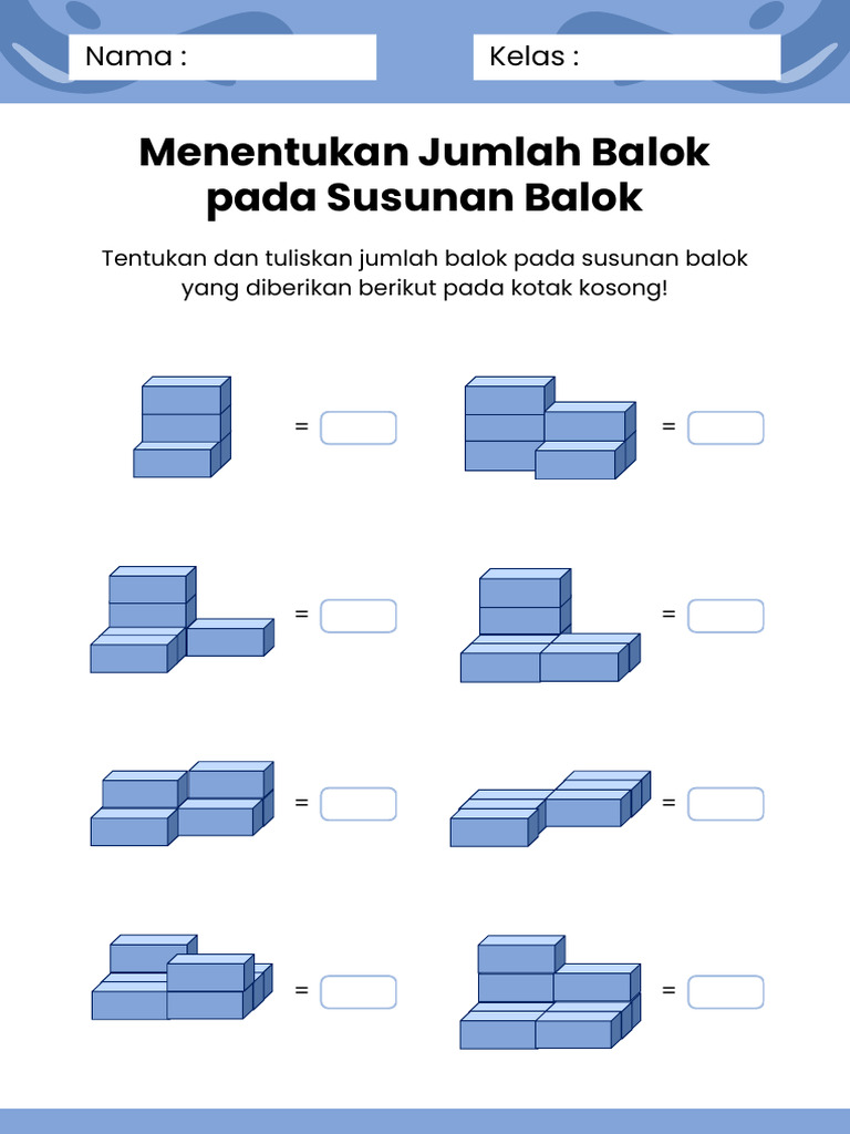 Menghitung Jumlah Balok Susunan | PDF