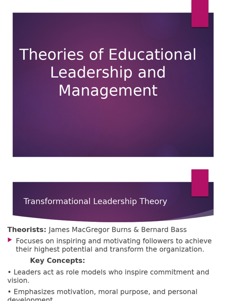 Theories of Educational Leadership | PDF