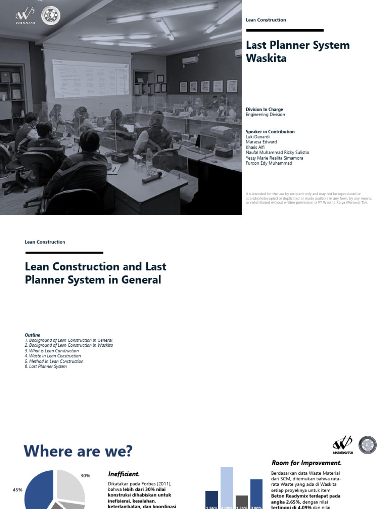 Lean Construction dan Sistem Last Planner | PDF