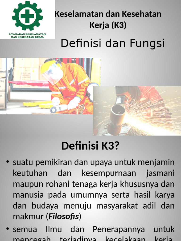 1 Dan 2 Keselamatan Dan Kesehatan Kerja (K3) | PDF