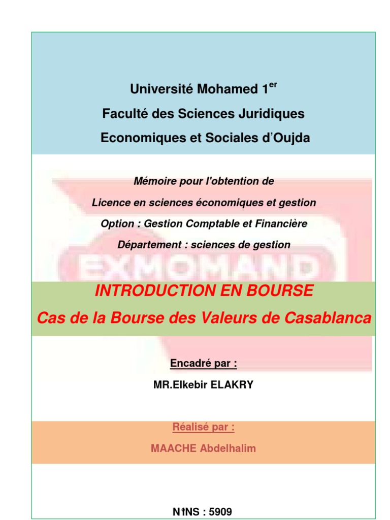 Introduction en Bourse | PDF | Actionnaire | Bourse des valeurs