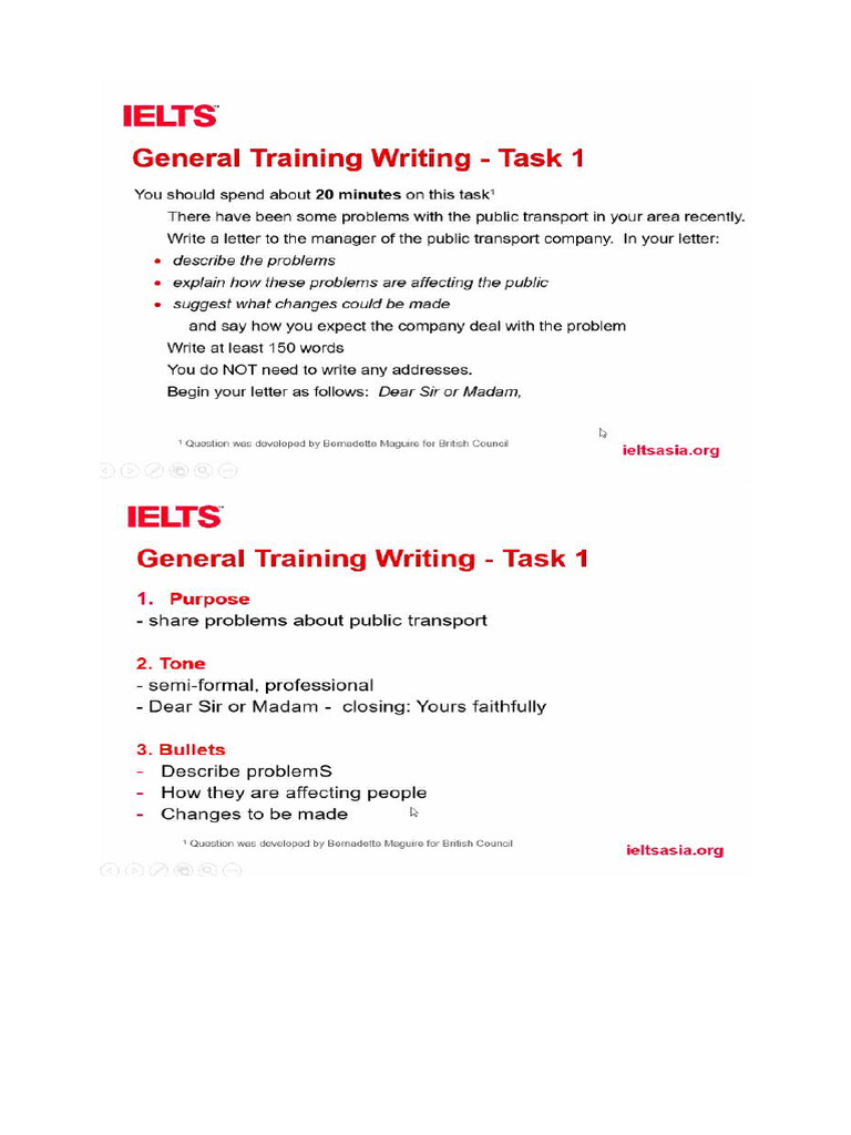 General Training Writing Tips | PDF
