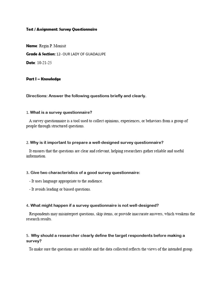 Monisit Eapp Assignment | PDF | Survey Methodology | Questionnaire